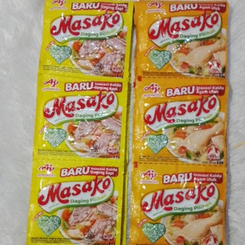 Jual MASAKO AYAM & SAPI 8G (renceng 12pcs) | Shopee Indonesia
