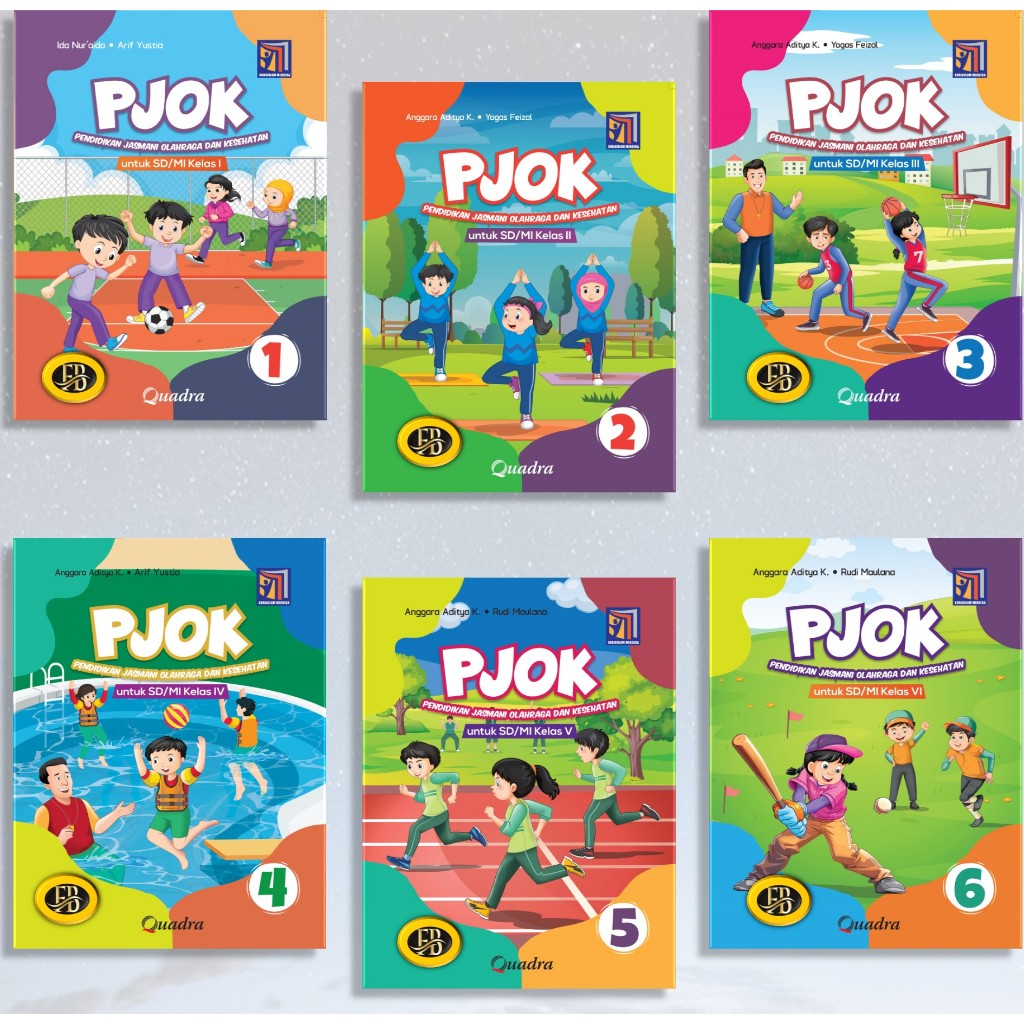 Jual [Penerbit Quadra] PJOK kelas 1,2,3,4,5 & 6 kurikulum merdeka ...
