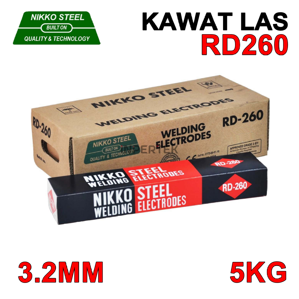 Jual Kawat Las RD260 3.2mm NIKKO STEEL Elektroda RD 260 3.2 mm Welding ...