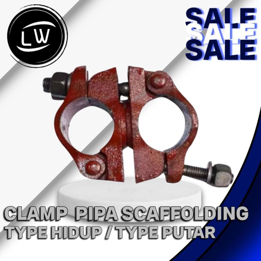 Jual KLEM PIPA HIDUP / CLAM SWIVEL PUTAR / KLEM DOUBLLE SCAFFOLDING ...