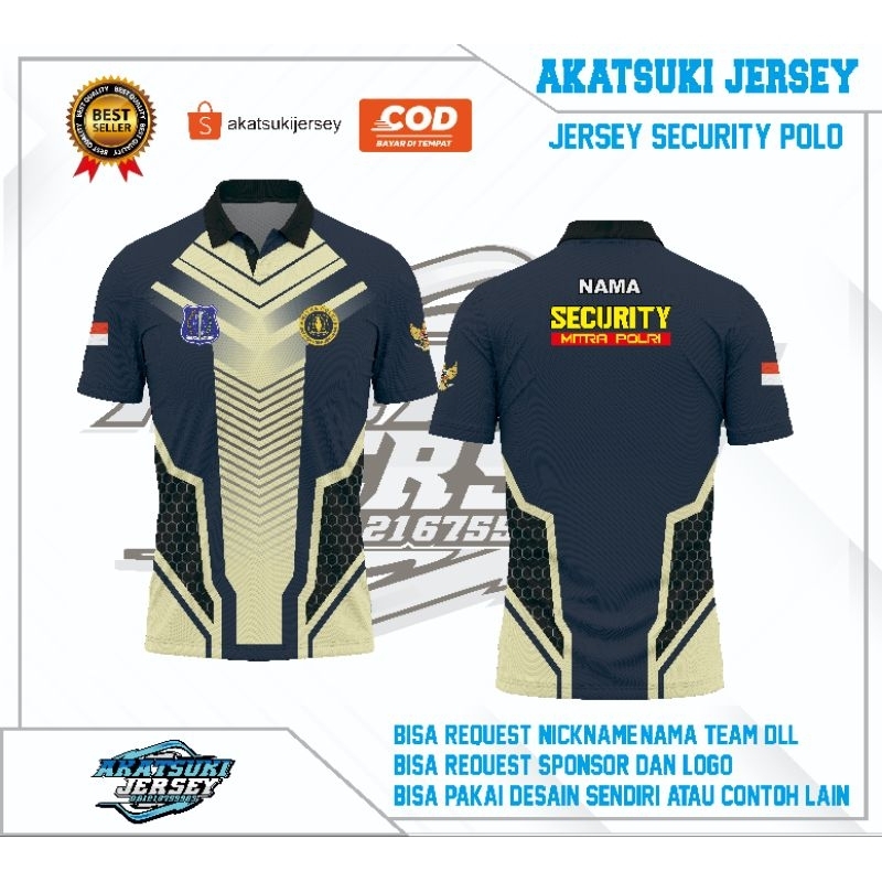 Jual JERSEY SECURITY KERAH POLO CUSTOM | Shopee Indonesia
