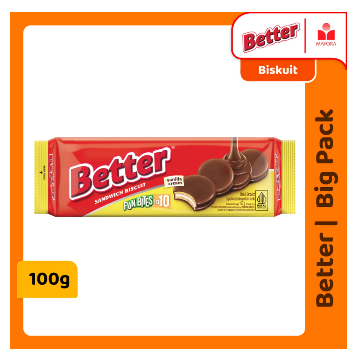 Jual BETTER BISCUIT 100G / BISKUIT BERSALUT COKLAT | Shopee Indonesia