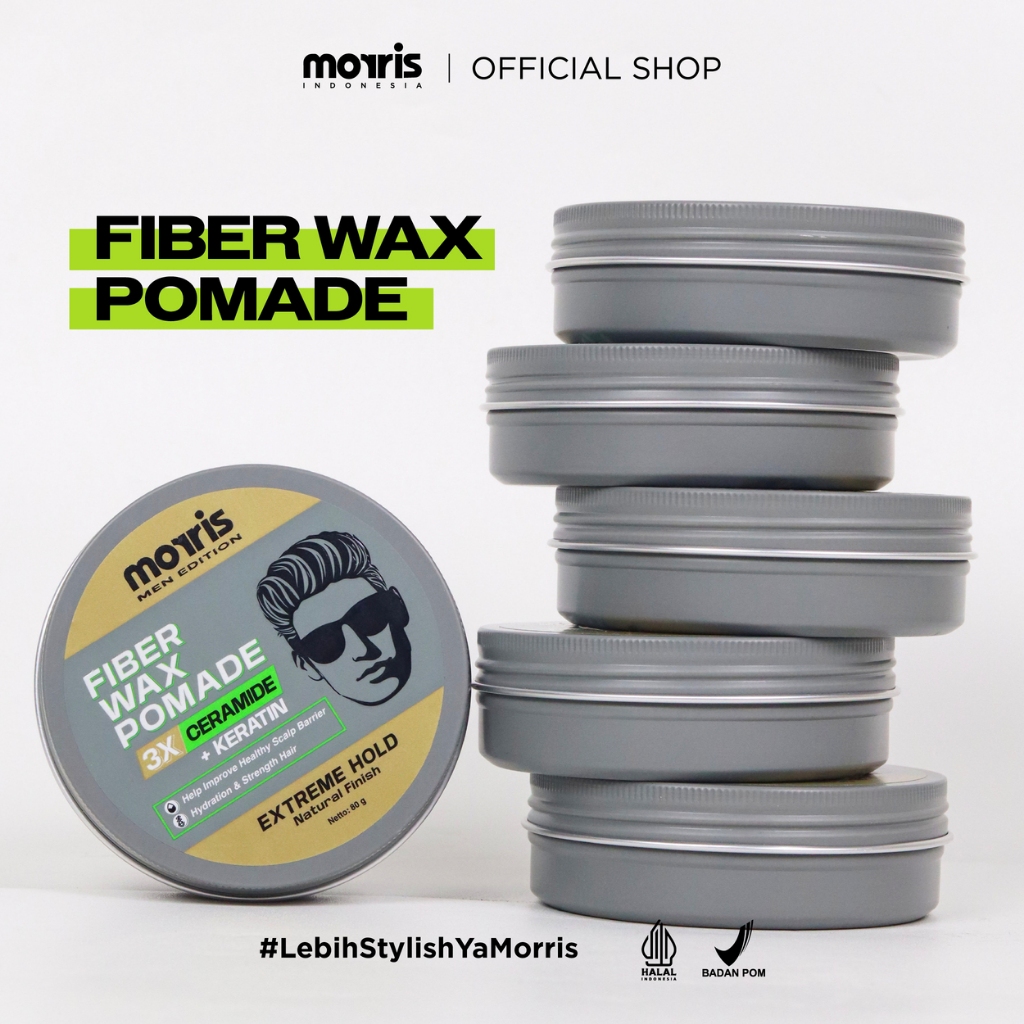 Jual Morris Men Edition Fiber Wax Pomade 80G | Shopee Indonesia