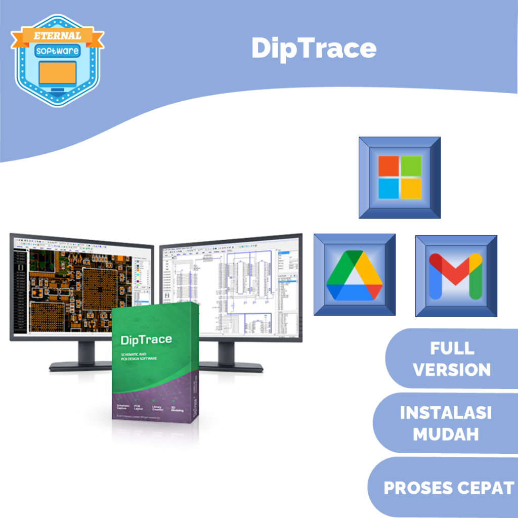 Jual DipTrace Full Version Aplikasi Schematic & PCB Design Full Lisensi Lifetime | Shopee Indonesia