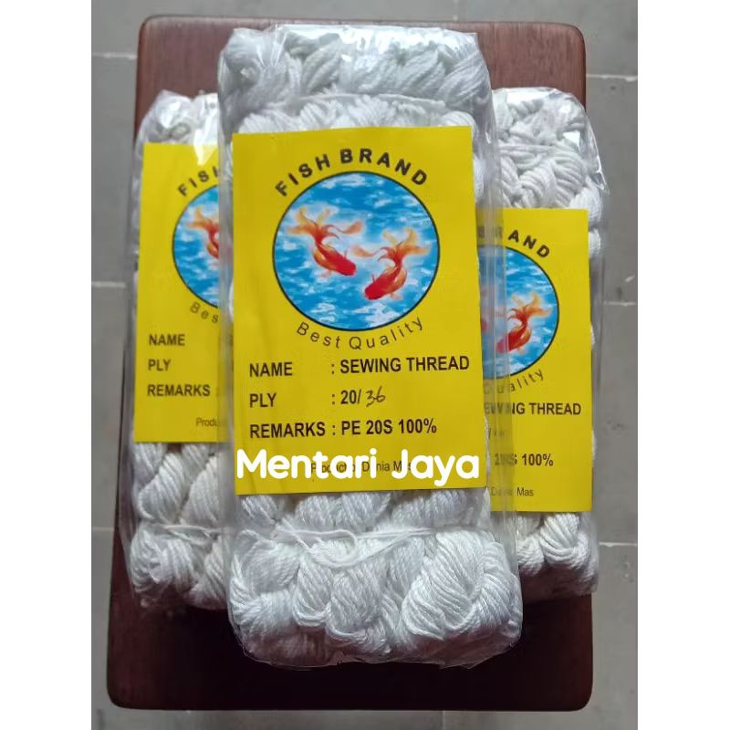 Jual (1 bungkus) tali pengikat uang / benang Rami 20/36 & 20/45 ...