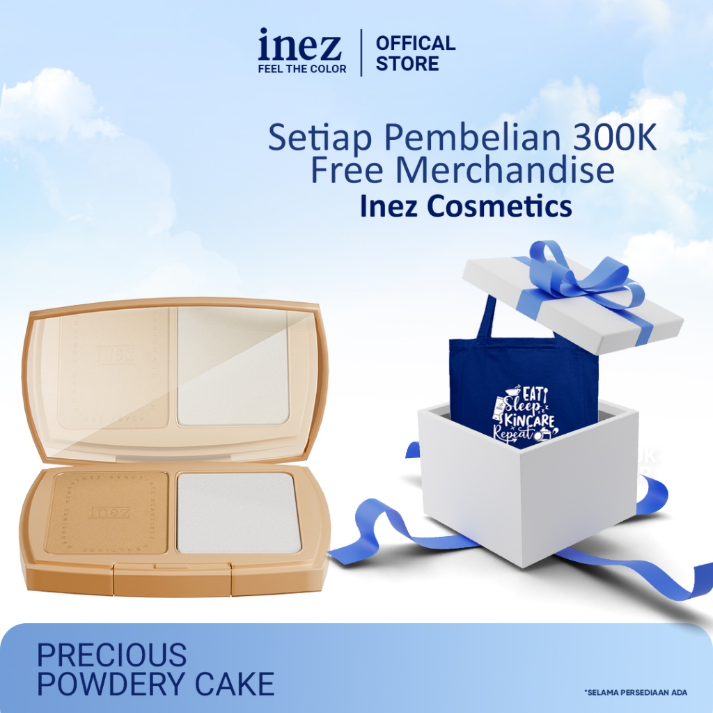 Jual Inez 900 Premium Lustrous Pressed Powder | Shopee Indonesia