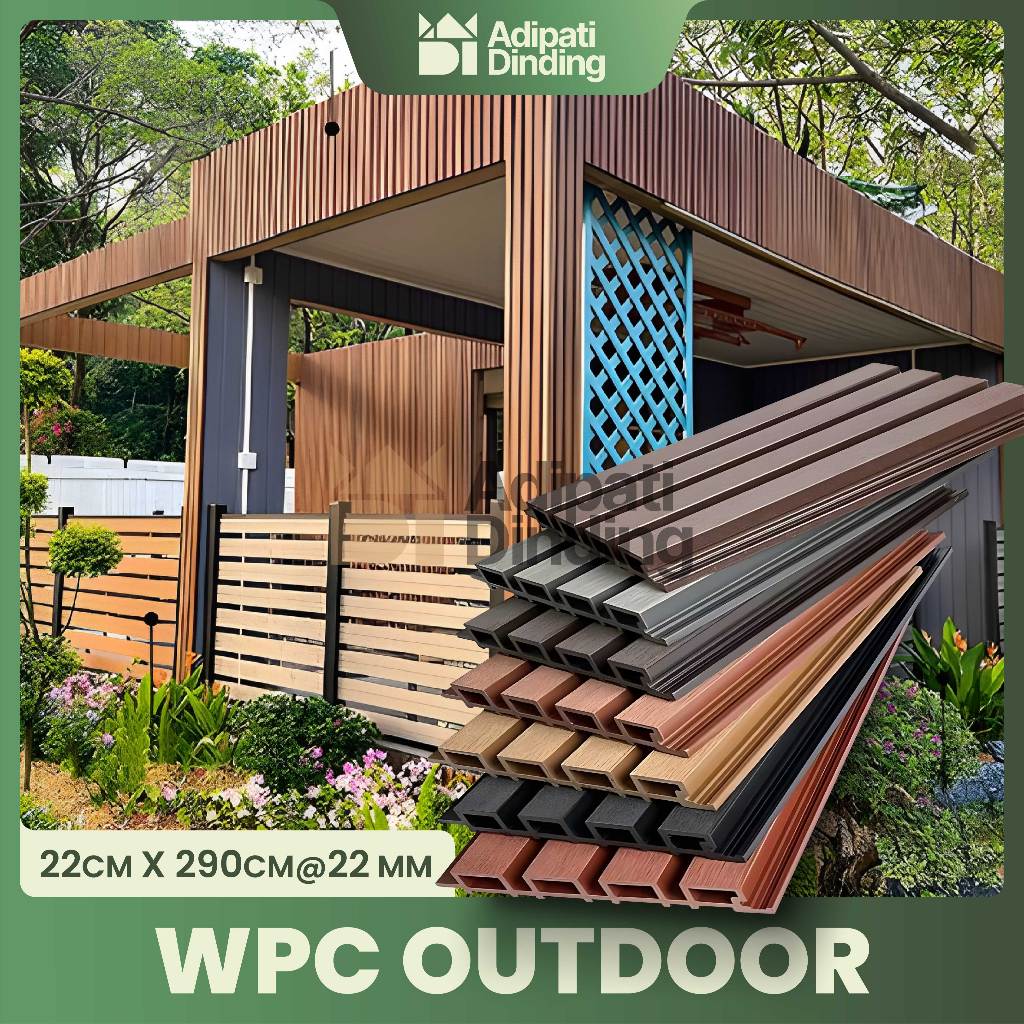 Jual WOOD PANEL OUTDOOR UKURAN TINGGI 2,9 METER LEBAR 22CM | WPC ...