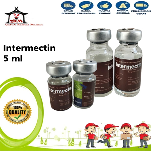 Jual Intermectin 5ml Injek Obat Kutu Gudik Cacing Scebis Hewan Ternak ...