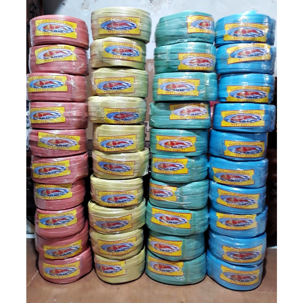 Jual tali plastik strapping band / tali packing 15mm tali strapping 5/8 ...