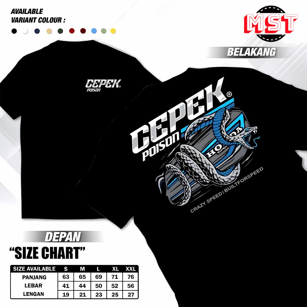 Jual BAJU KAOS GL 100 CEPEK POISON - KAOS MURAH - KAOS PREMIUM - KAOS ...