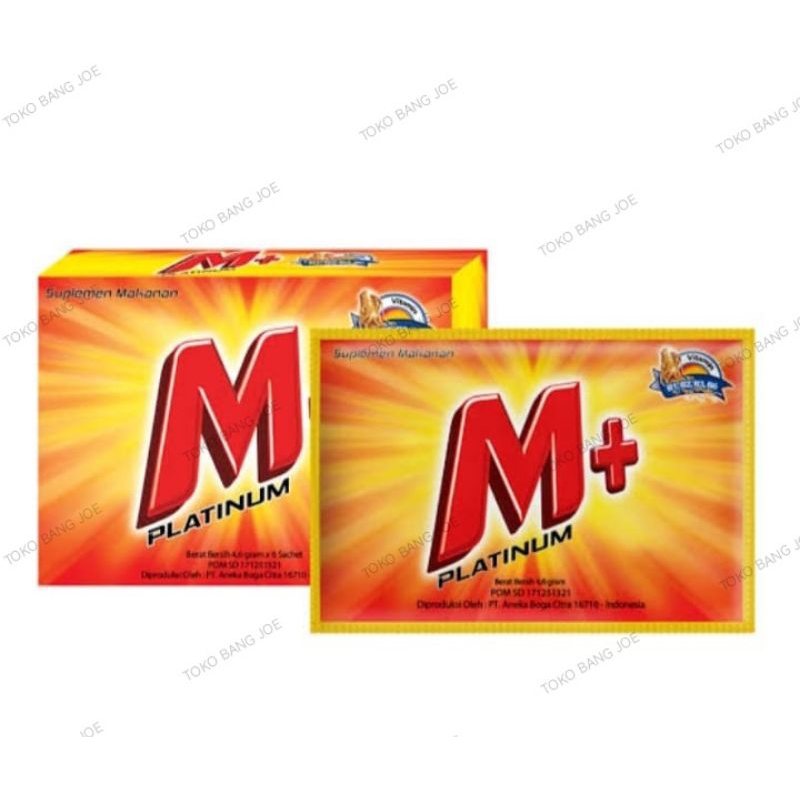 Jual M+ Sachet Original (4.1 gram) M+ Sachet Minuman Berenergi promo ...