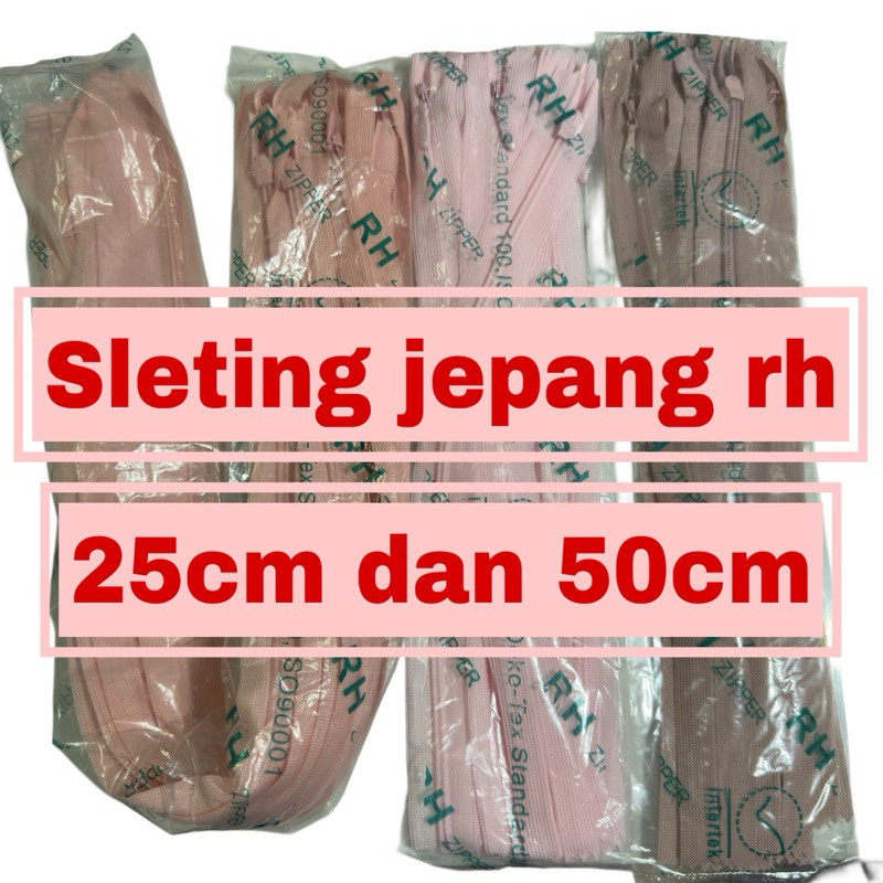 Jual sleting jepang merek rh ukuran 25 cm dan 50 cm harga perpis ...