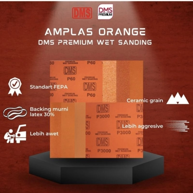 Jual Amplas Orange DMS Grit 2000 | Shopee Indonesia