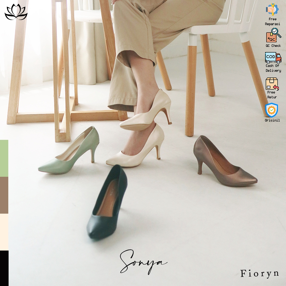 Jual Fioryn - Sonya Sepatu Wanita Hak Lancip / Heels Kitten 7 cm ...
