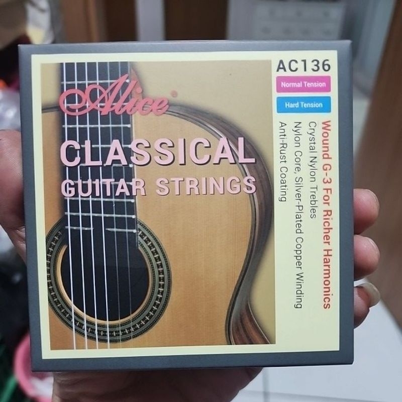Jual Senar Gitar Klasik Alice AC136 AC136BK Original/Alice Clasik Gitar ...