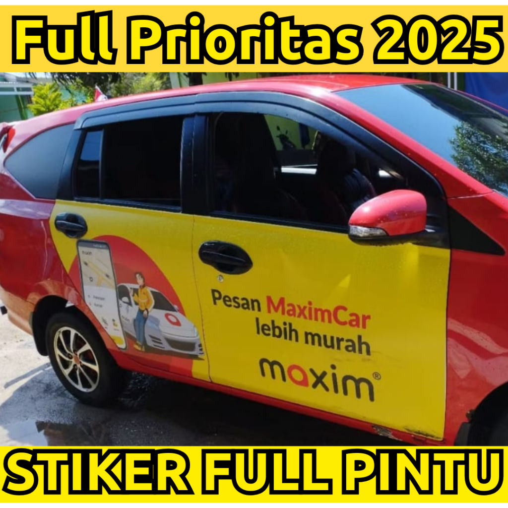 Jual STIKER MAXIM FULL BRANDING PRIORITAS 2025 STIKER FULL PINTU MOBIL ...