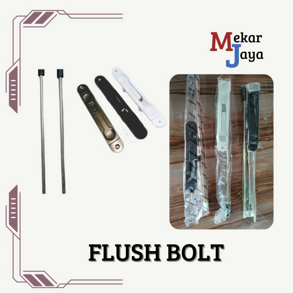 Jual FLUSH BOLT/ GRENDEL PINTU TANAM ALUMUNIUM | Shopee Indonesia