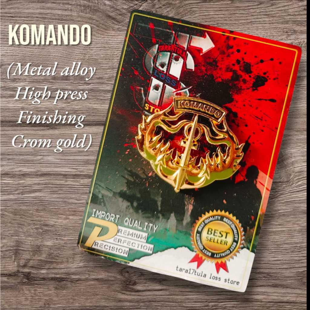 Jual BRIVET/WING/PIN PDH KOMANDO KOPASSUS TNI AD STANDART TNI IMPORT ...