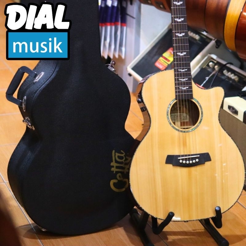 Jual Cetta CS101GACE-NAT All Solid W/ Hardcase - Gitar Akustik Elektrik ...