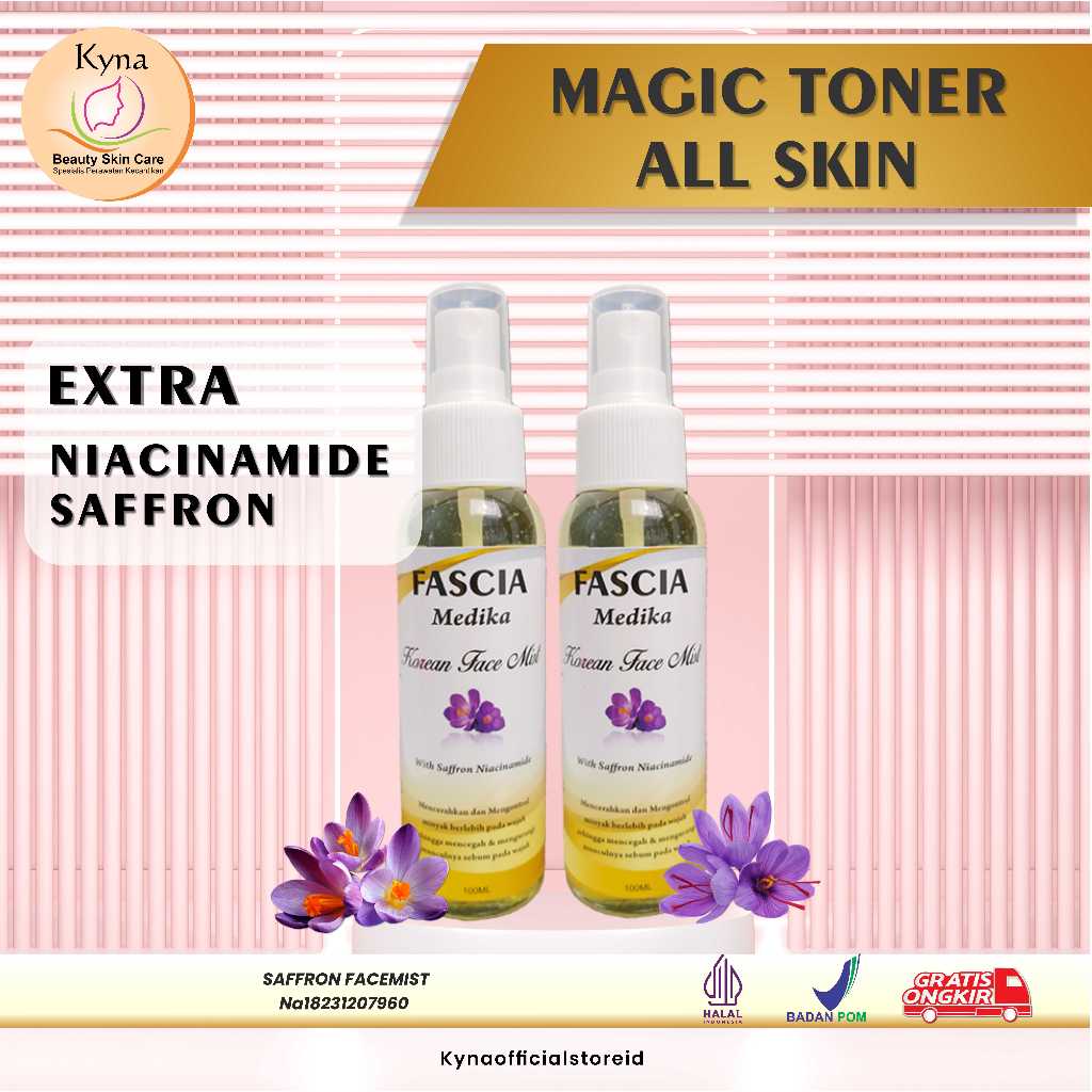Jual KYNA Magic Toner ALL SKIN Isi 2 with Extra Niacinamide & Saffron ...