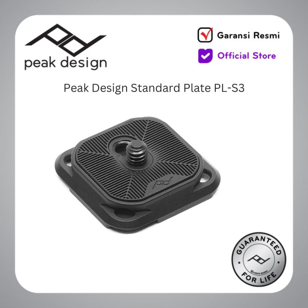 Jual Peak Design Standard Plate PL-S3 Plate Tripod (Peakdesign ...