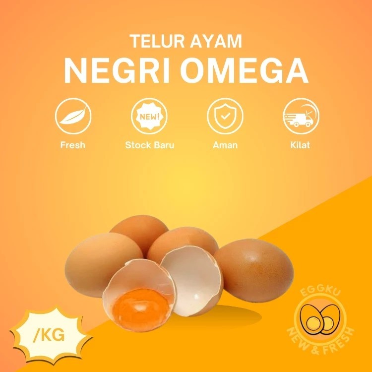 Jual Telur Ayam Negri OMEGA (KG) | Shopee Indonesia