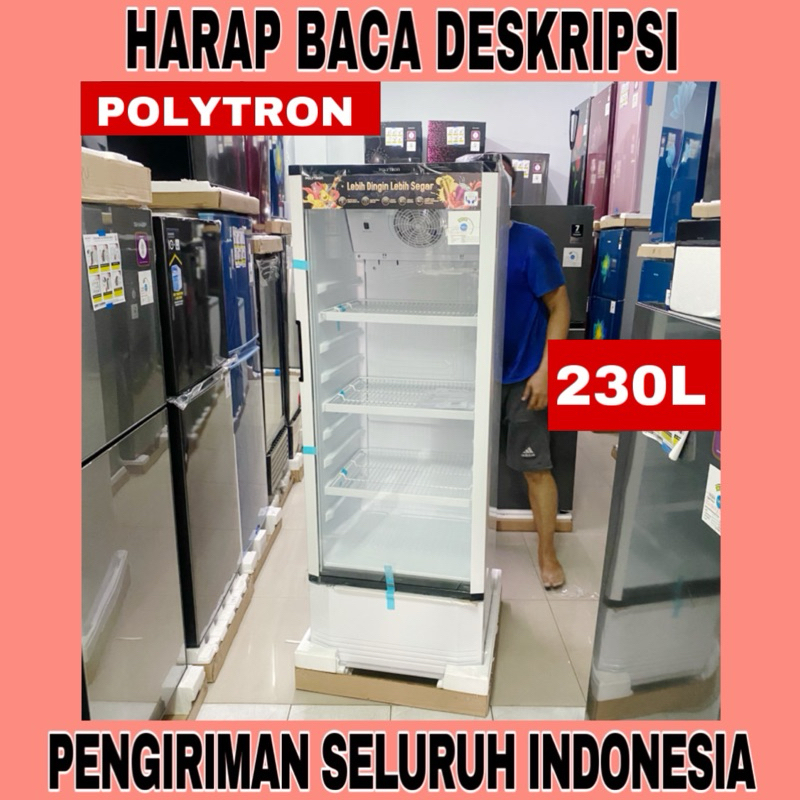 Jual SHOWCASE POLYTRON SCN-180 RAK 3 230 Liter (FREE ONGKIR SERANG ...