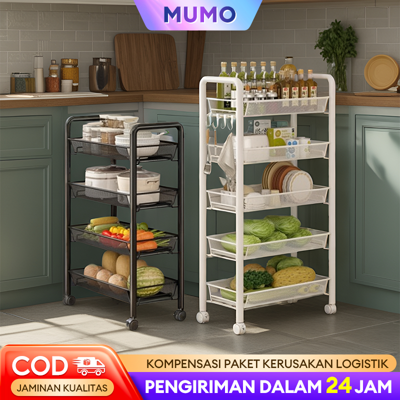 Jual Rak Troli Susun Rak Roda Rak Lantai Beroda Rak Ruang Tamu Rak ...