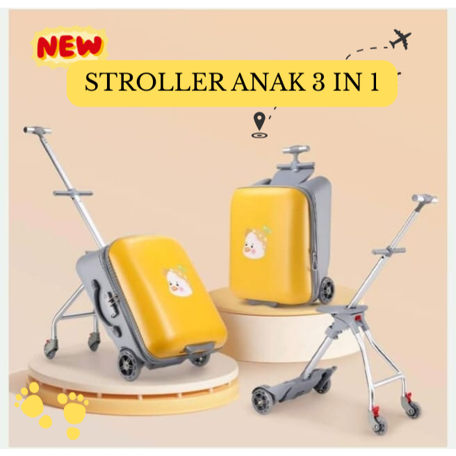Jual Koper anak / Koper Stroller anak / Stroller koper duduk size Cabin ...