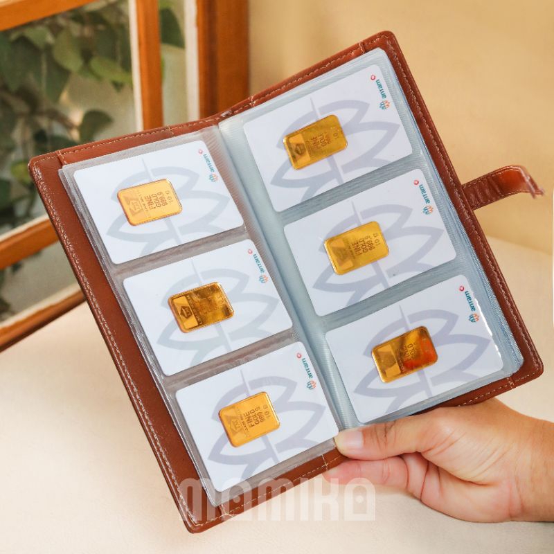 Jual Mamika - Dompet Emas Logam Mulia Kartu | Dompet Lipat Emas ...