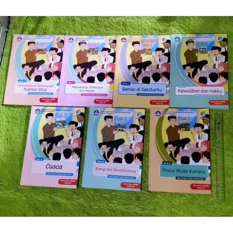 Jual ORIGINAL BUKU GURU TEMATIK TERPADU KELAS 3 SD/MI TEMA 1 2 3 4 5 6 8 PERTUMBUHAN DAN ...