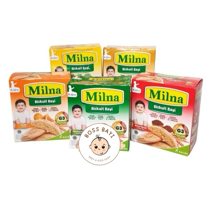 Jual MILNA - Baby Biscuit / Biskuit Bayi Finger / Rice Crackers ...