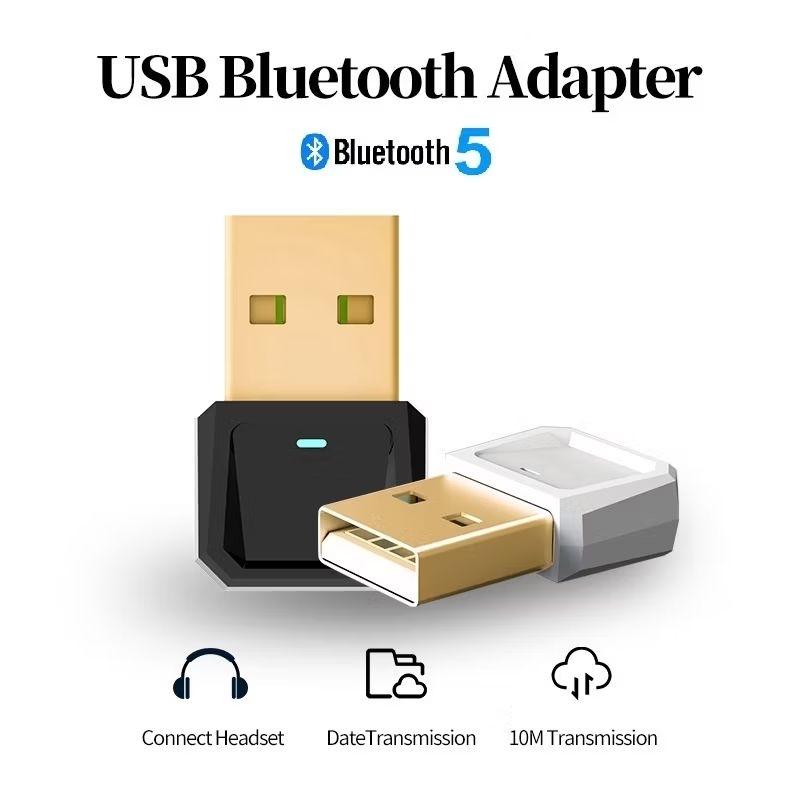 Jual Bluetooth USB Receiver Dongle Versi 5.0 - Support Keyboard / Mouse ...
