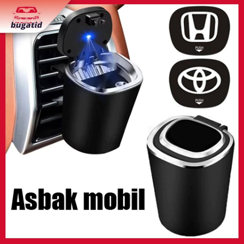 Jual Asbak Mobil Portable Lampu LED Multi fungsi Mini Storage Logo ...