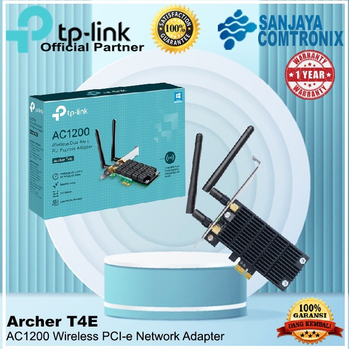Jual TP-LINK TL-ARCHER T4E C1200 Wireless Dual Band PCI Express Adapter | Shopee Indonesia