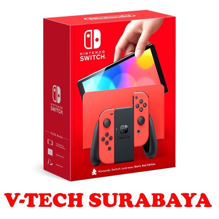 Jual NINTENDO SWITCH OLED MARIO EDITION RED MERAH CONSOLE | Shopee ...