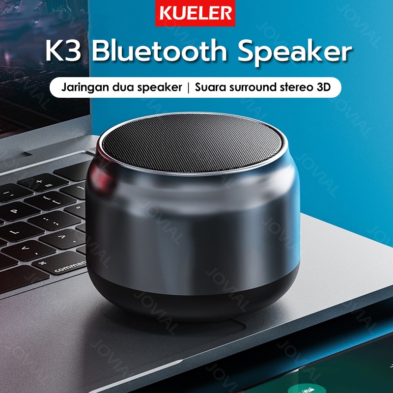 Jual Portabel K3 Wireless Speaker Bluetooth Bass Tahan Air Mini Spiker ...
