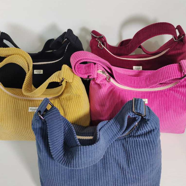 Jual [TEJAGI] Tas Bahu Selempang Wanita Corduroy Model Hobo Murah ...