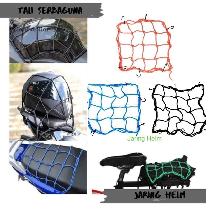 Jual Net Jaring Helm Motor Jumbo Untuk Bagasi Motor Sepeda Helmet ...