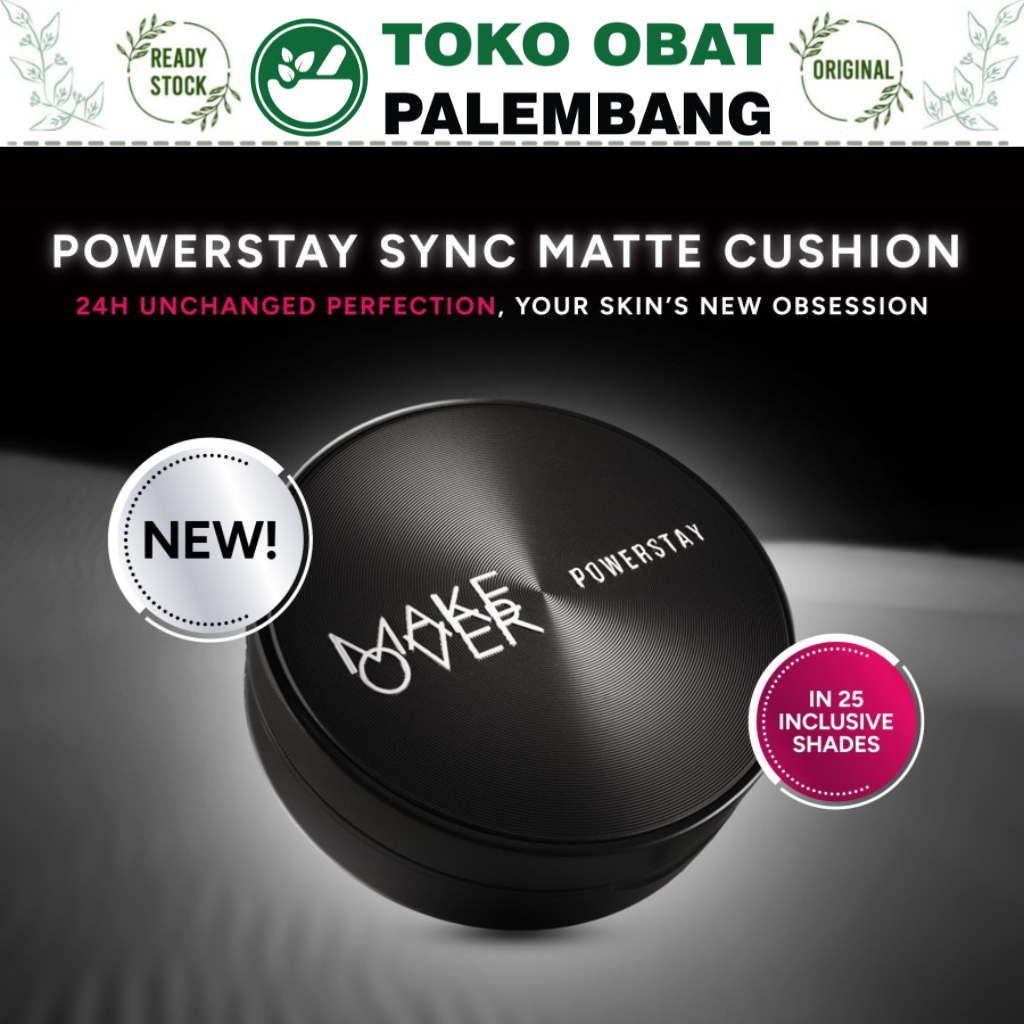 Jual MAKE OVER POWERSTAY SYNC MATTE CUSHION FULL COVERAGE HEALTHY MATTE ...