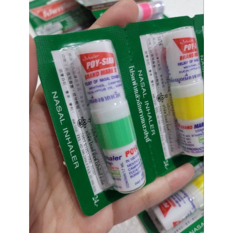 Jual Inhaler Poy Sian Nasal Inhaler Pastel Inhaler Thailand Original ...