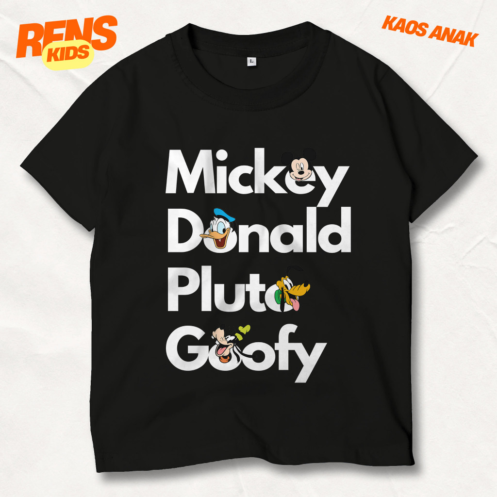 Jual RENS KIDS Baju Kaos Anak Mickey Mouse Laki Laki & Perempuan Umur 1 - 12 Tahun ( 01 ...