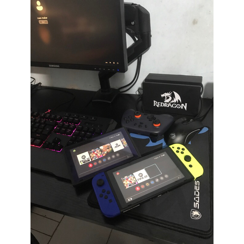 Jual Nintendo switch V1 (CFW softmod) bonus micro SD gamepad | Shopee ...