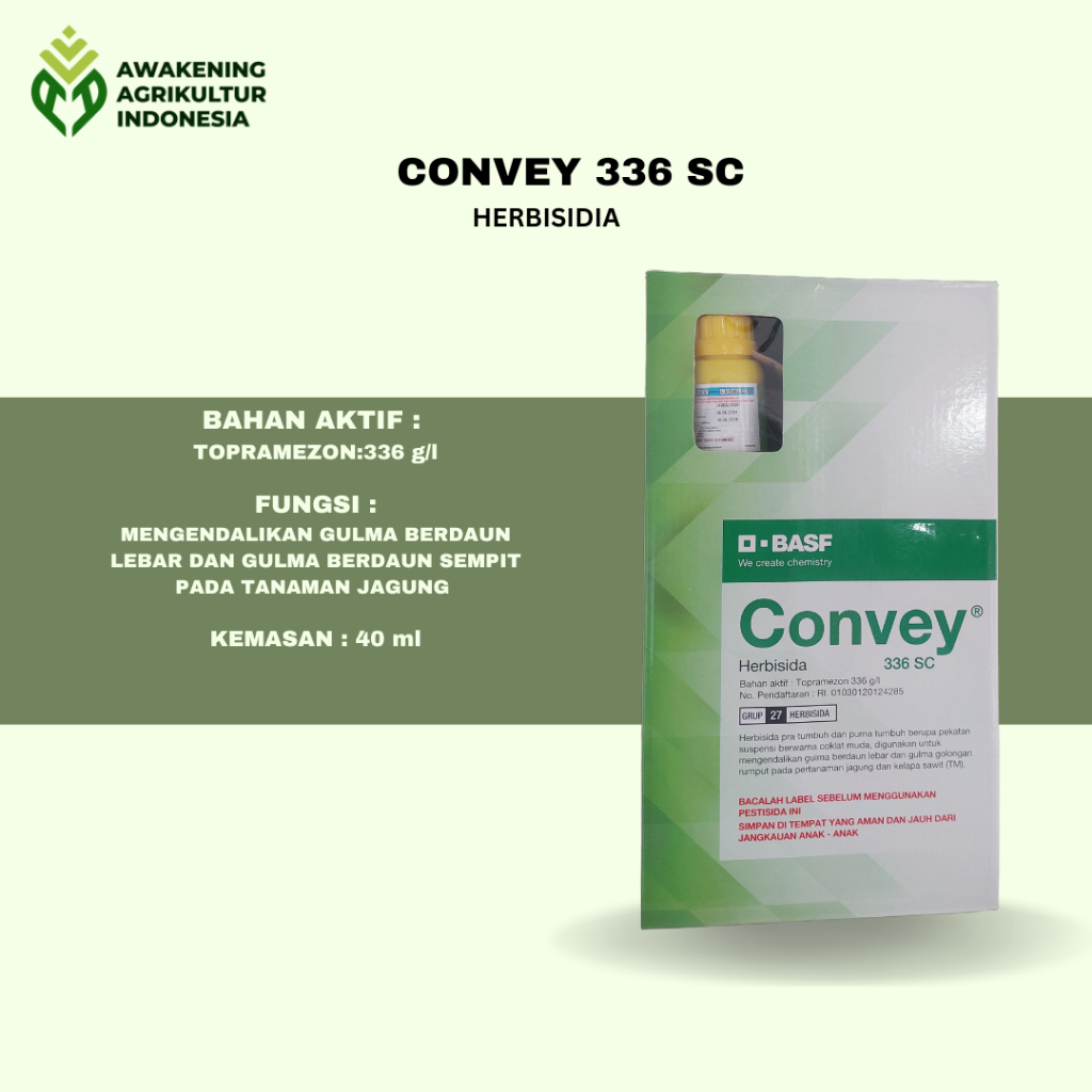 Jual PAKET CONVEY 336SC 40ML HERBISIDA SELEKTIF JAGUNG (gulma pada tanaman jagung) | Shopee ...