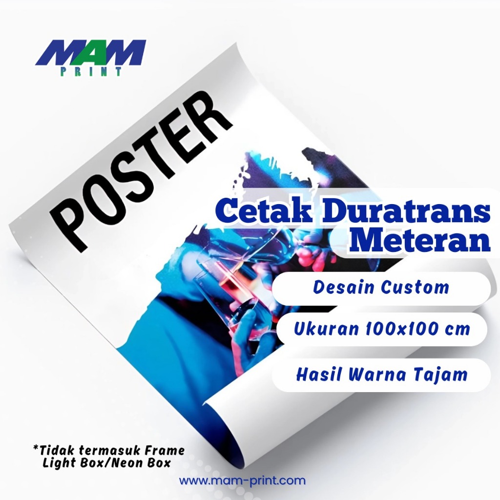 Jual CETAK DURATRANS METERAN / CUSTOM POSTER DURATRANS PRINT / CETAK ...