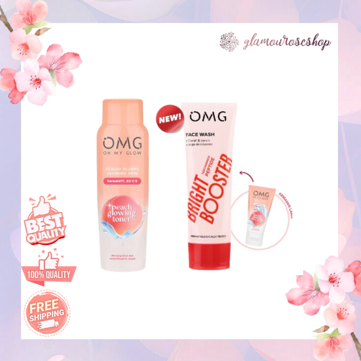 Jual OMG Oh My Glow Bright Booster Face Wash 50ml & 100ml - Untuk Semua ...