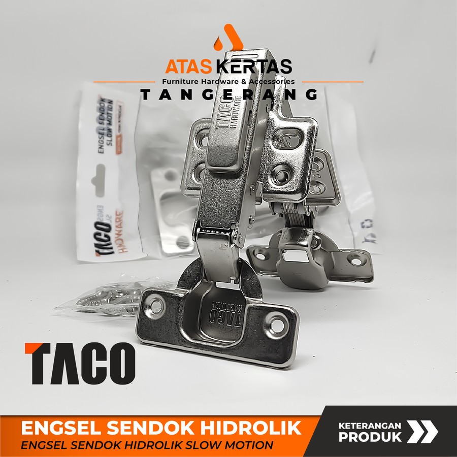 Jual engsel taco slow motion - engsel sendok - engsel lemari slow ...