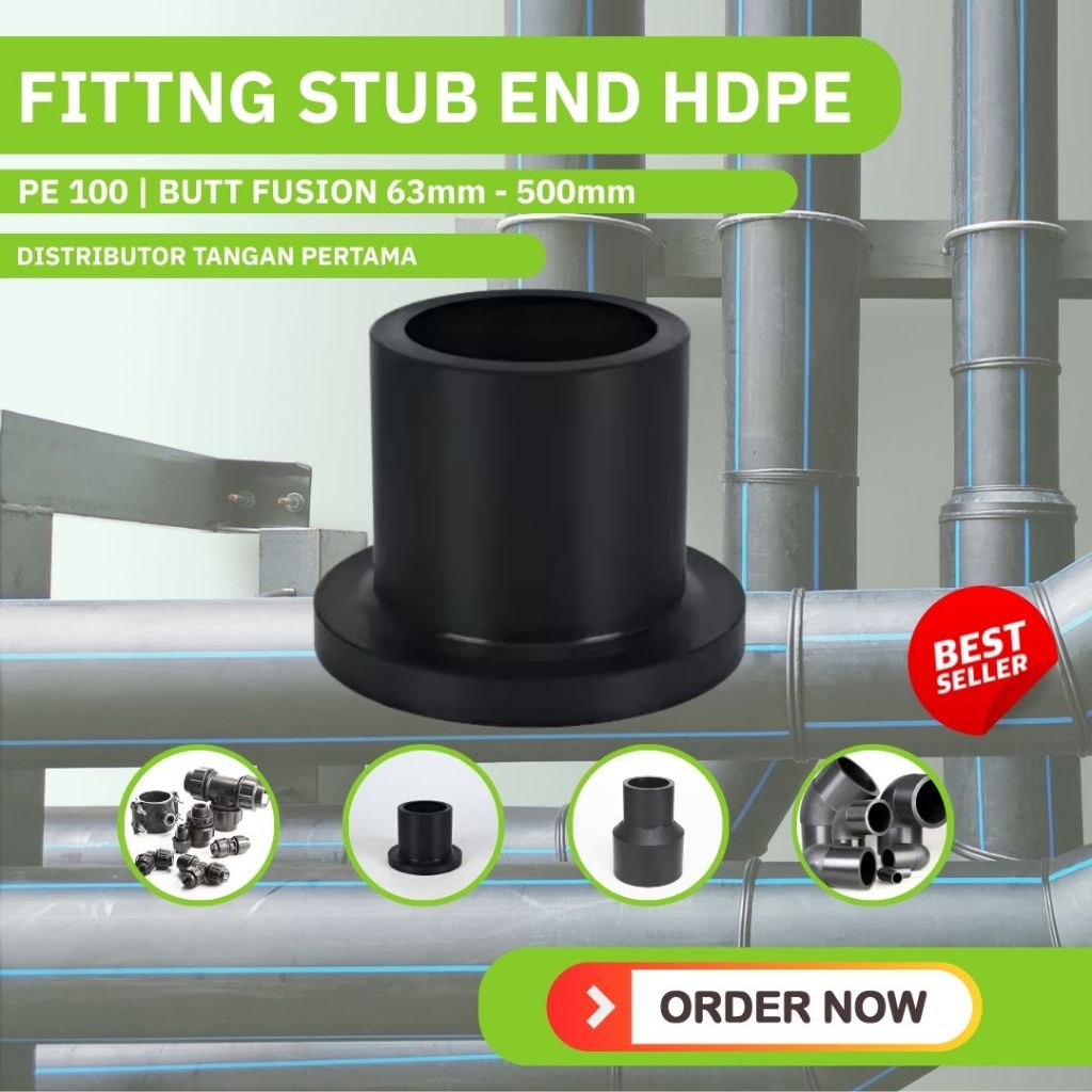 Jual Fitting End Stub Hdpe 4 Inch 110mm | Fitting Penyambungan Dengan ...