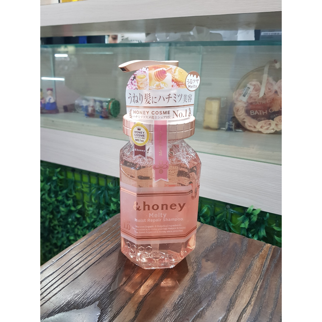 Jual &Honey – Melty Moist Repair Shampoo 1.0 440 ml | And Honey Sampo Original Japan | Shopee ...