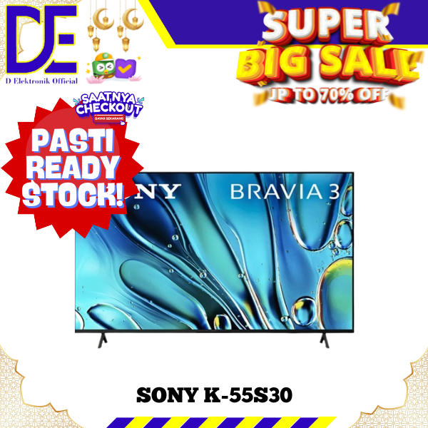 Jual SONY Bravia K-55S30 Smart TV 55 Inch UHD 4K Google TV 55S30 New ...
